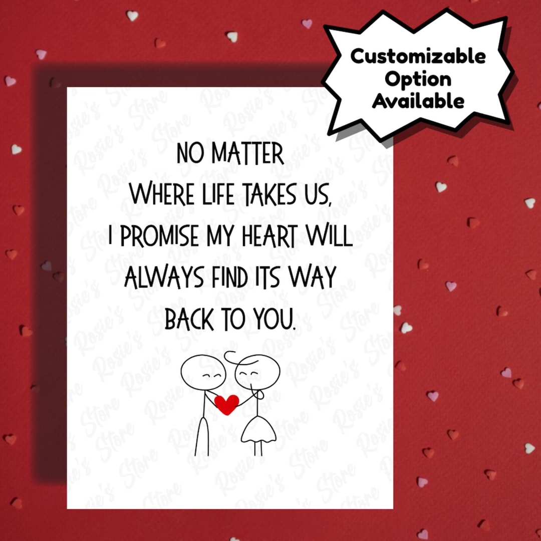 Romantic Love Message for Couples, Greeting Card, Sentimental ...