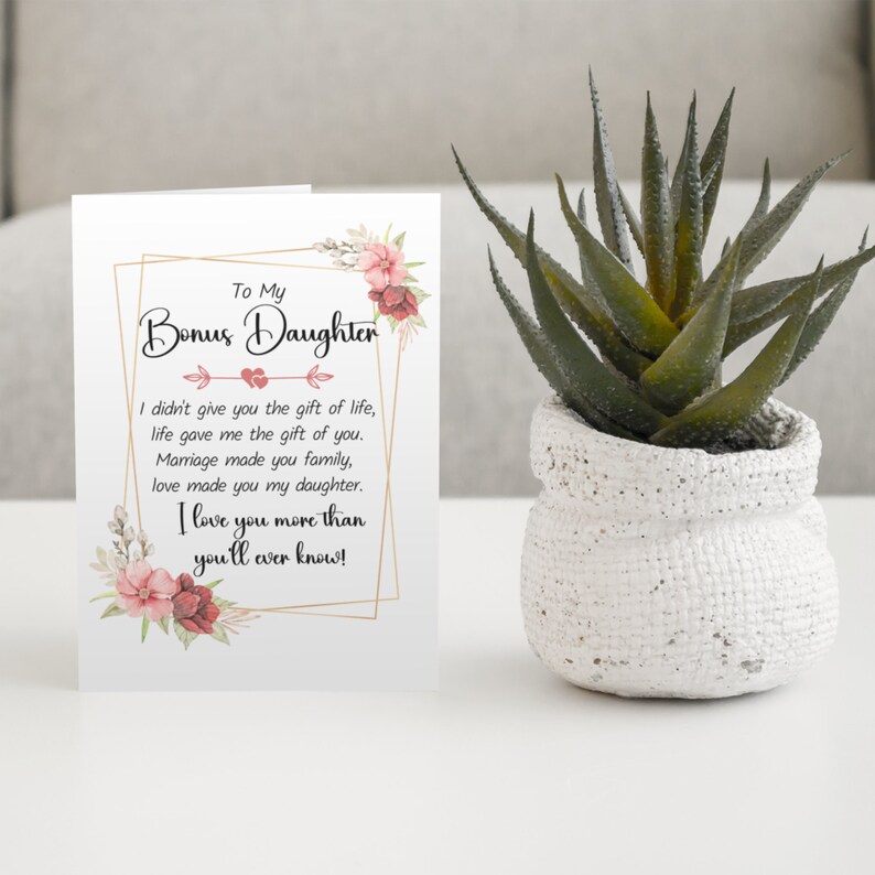 Bonus Daughter Birthday Card Printable Card Digital - Etsy