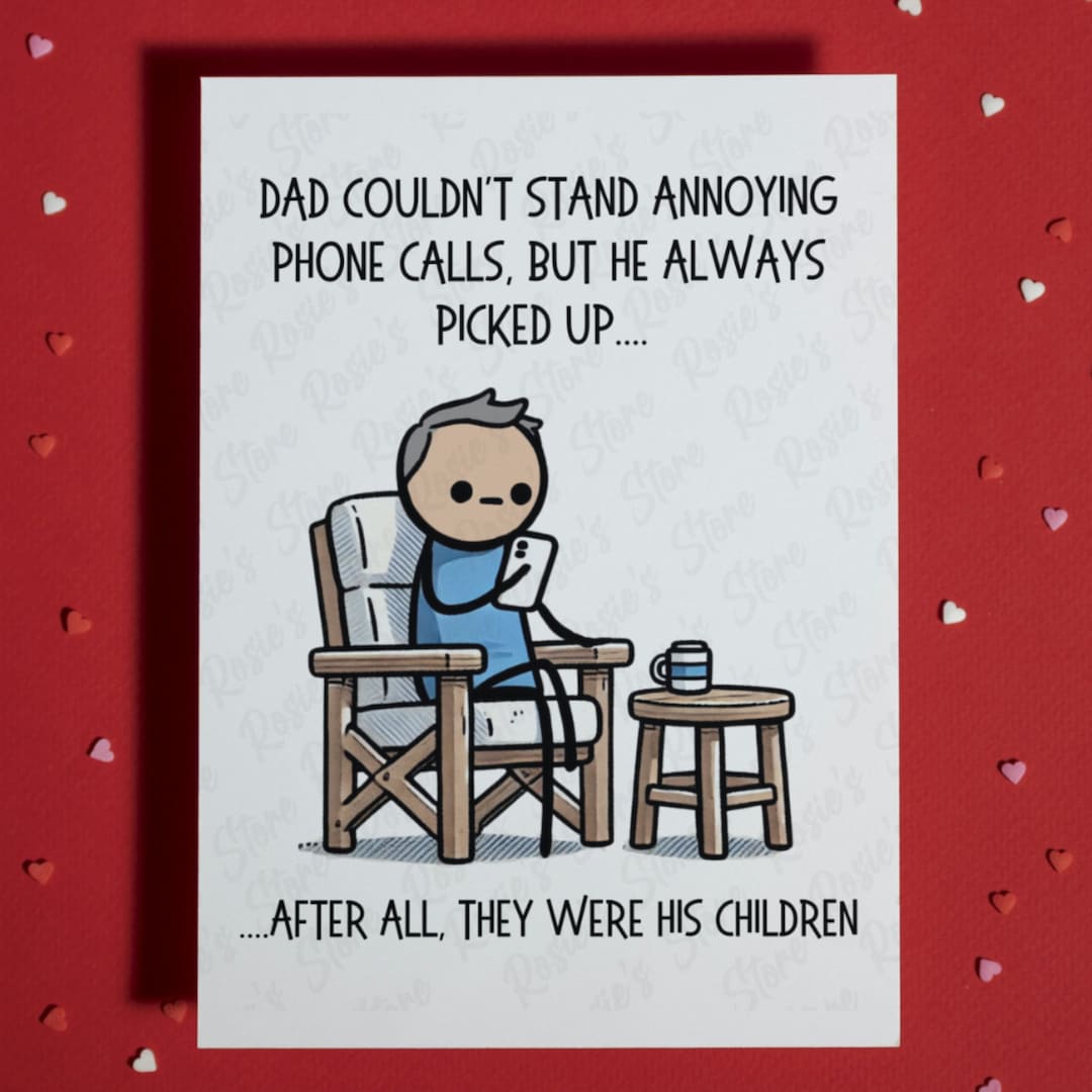 Funny Dad Birthday Card Happy Birthday From Kids Son Daughter Best ...