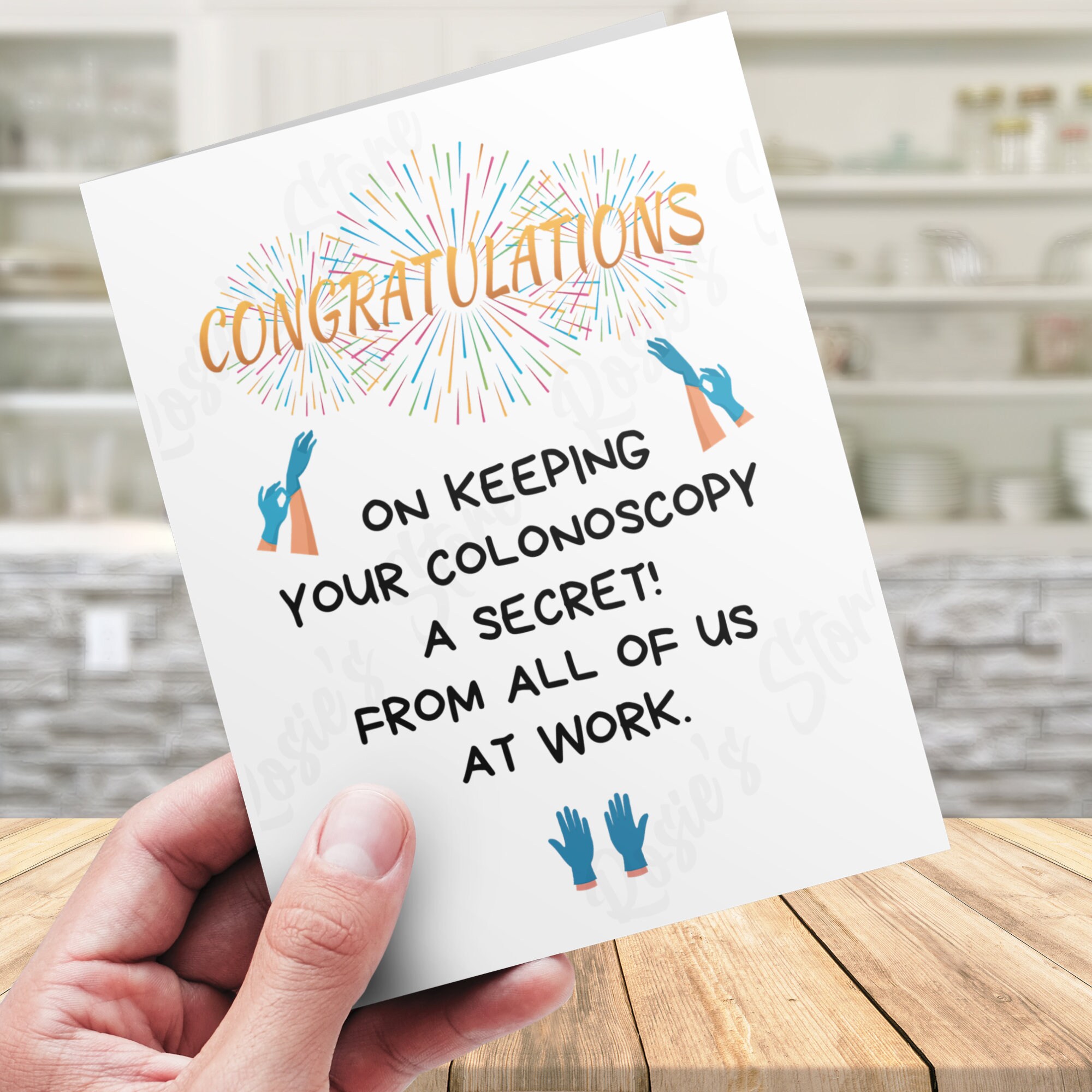 Funny Colonoscopy Card • Printable Card • Digital Download • Office ...