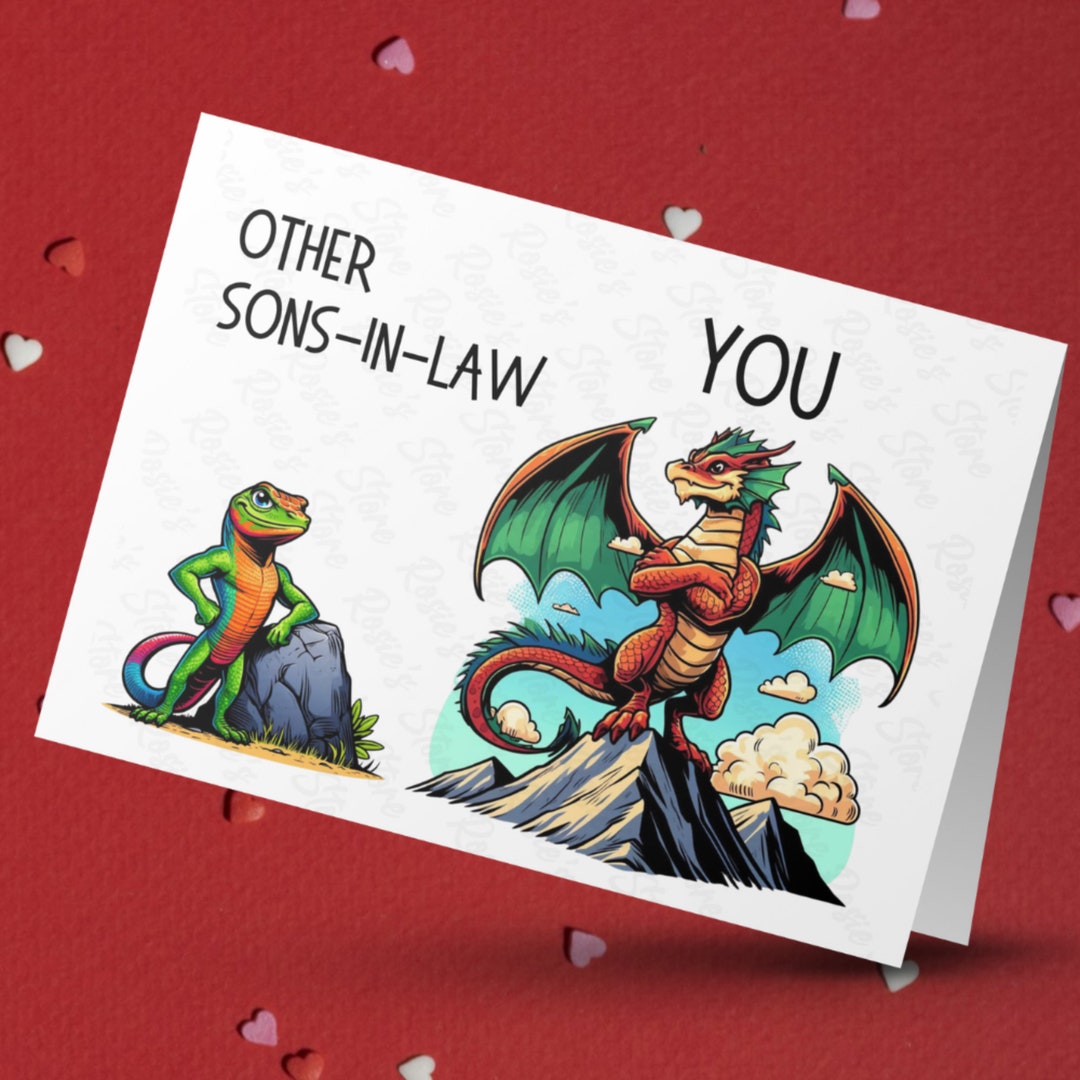 Son In Law T Son In Law Greeting Card For Daughters Husband Sons 7646