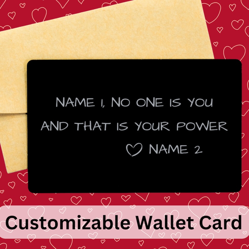Gift • Wallet Card • Inspirational Quote • Pocket Keepsake for Him Her ...
