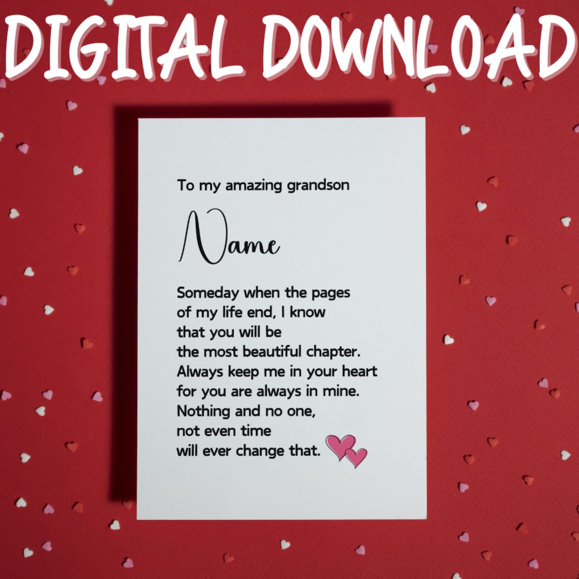 Grandson Birthday Card Printable Card Digital Download Card for ...