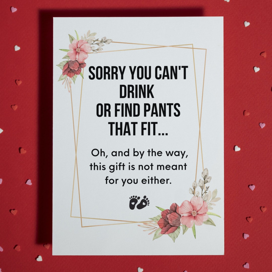 Baby Shower Gift Printable Card Digital Download Funny Card for Gift ...