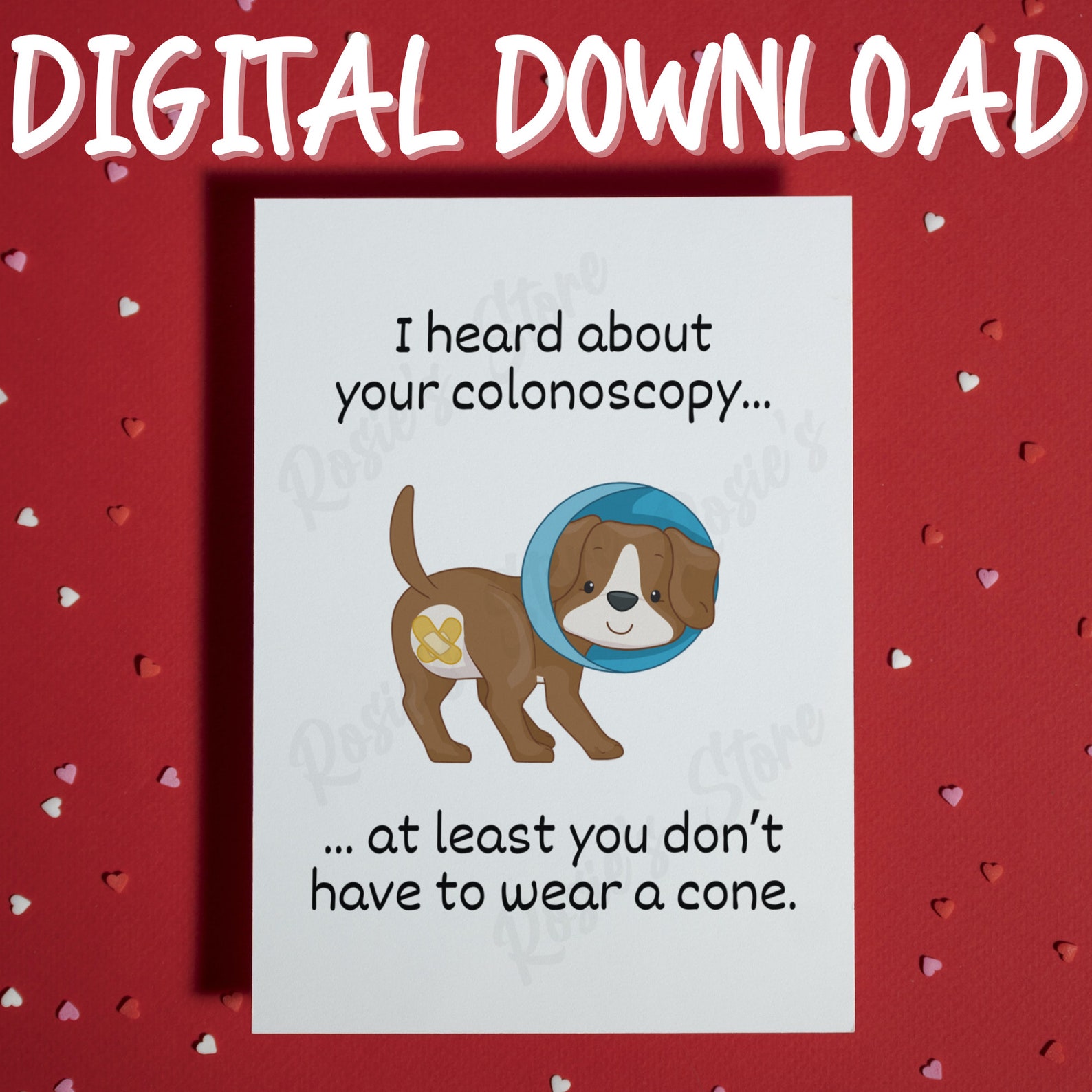 Funny Colonoscopy Card • Printable Card • Digital Download • Friendship ...