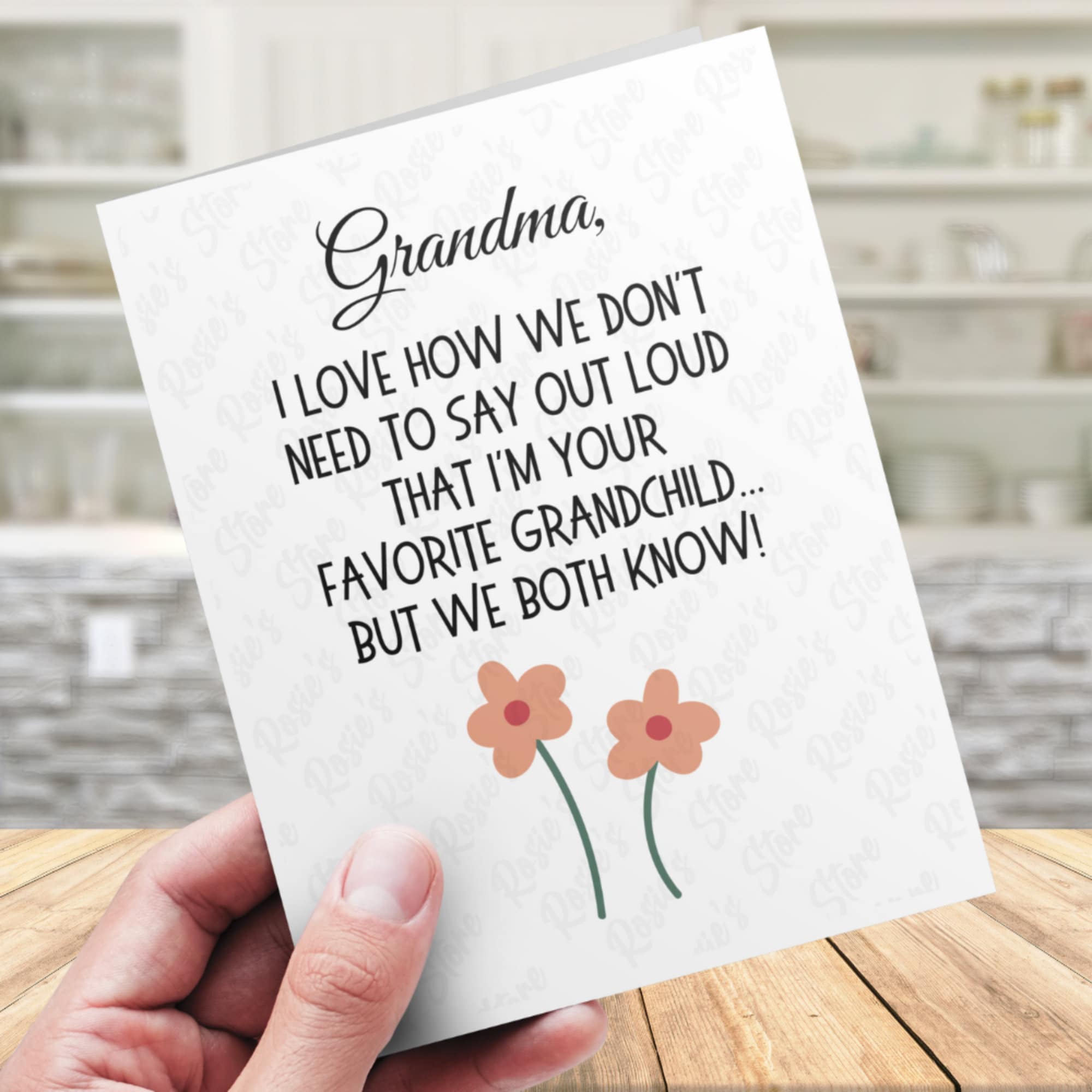 Funny Gift for Grandma Printable Card for Grandmother Birthday Gift for ...