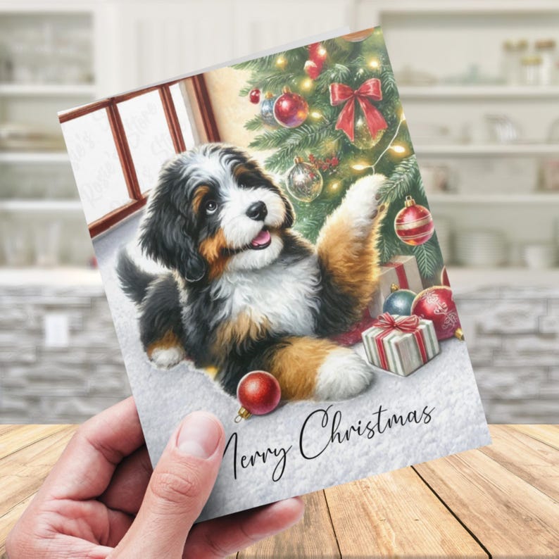 Merry Christmas Happy Holidays Printable Card Digital Download ...