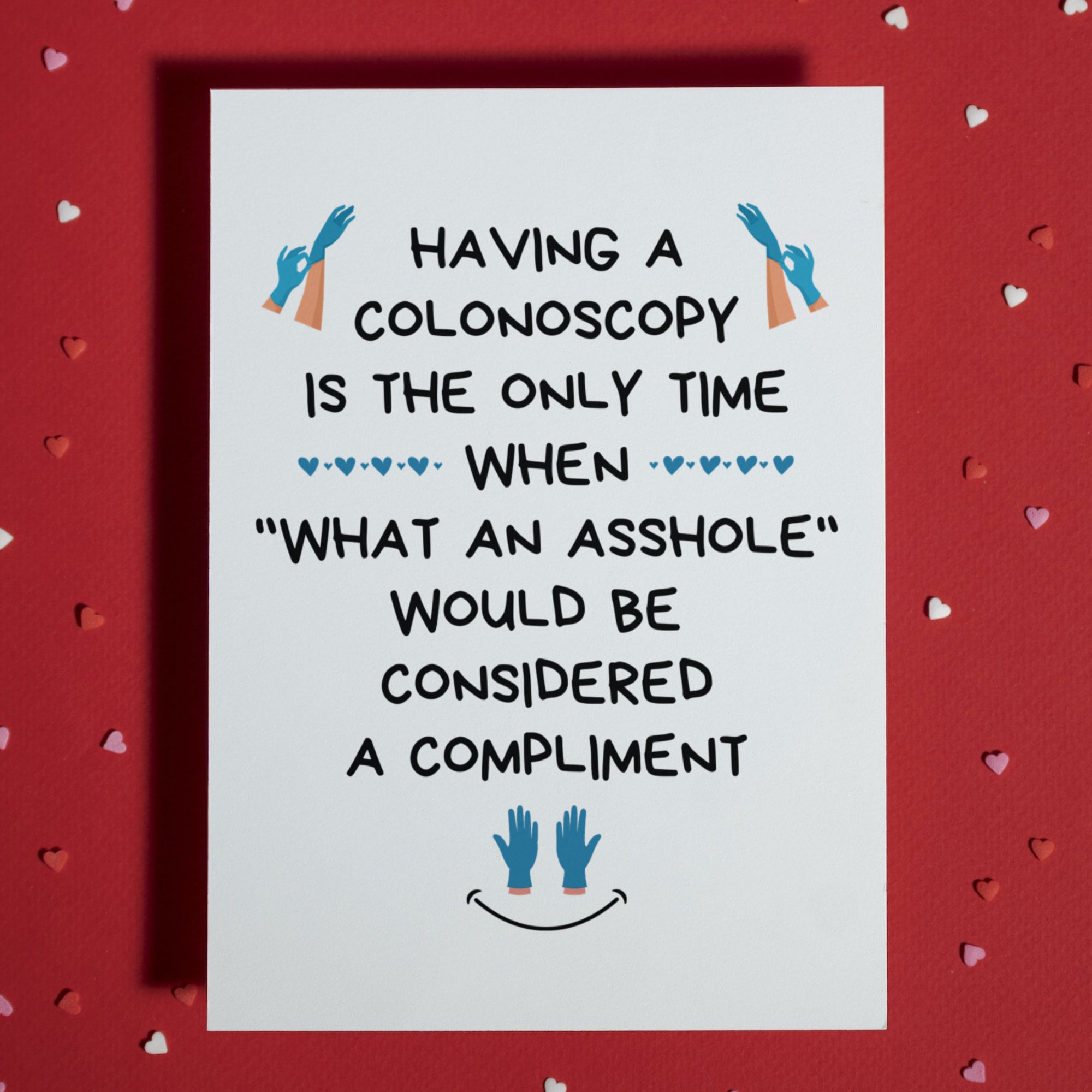 Funny Colonoscopy Card • Blank Greeting Card • Friendship Gift ...