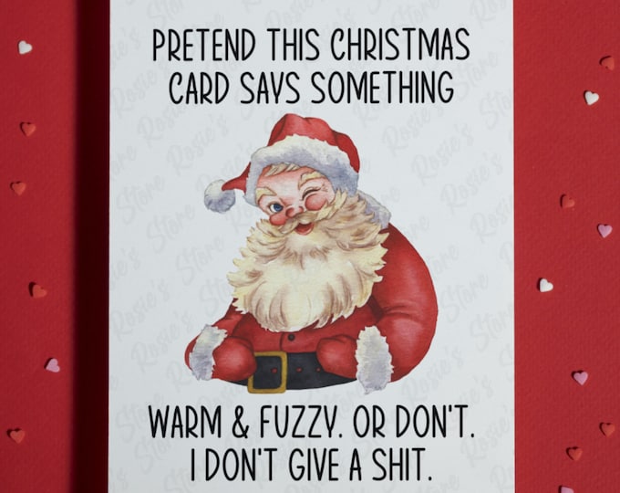 Funny Christmas Greeting Card W/ Envelope (1 Card) Merry Christmas ...