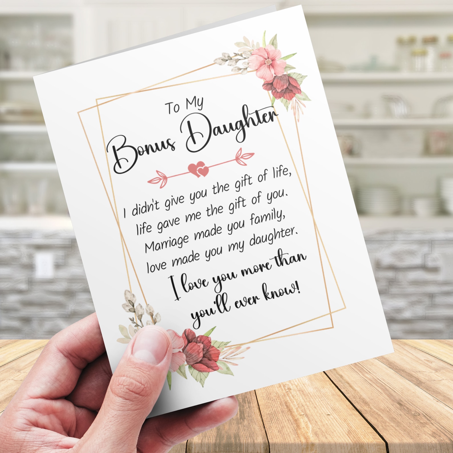 Bonus Daughter Birthday Card Printable Card Digital - Etsy