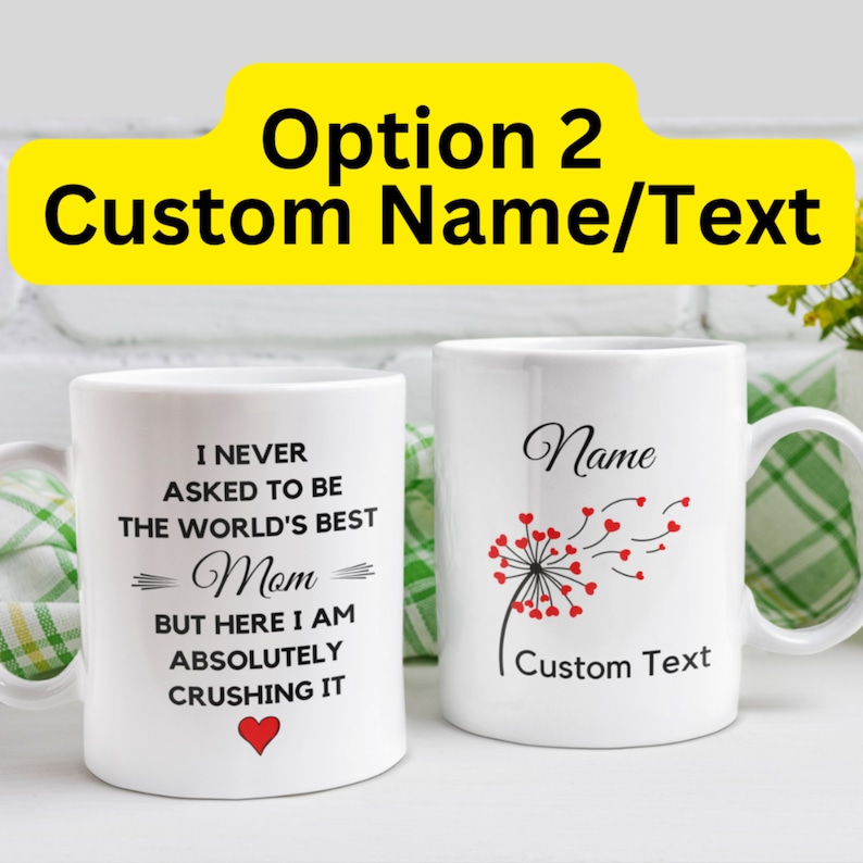 Custom Gift for Mom Personalized Mug Cup for Mum the World's Best Mom ...