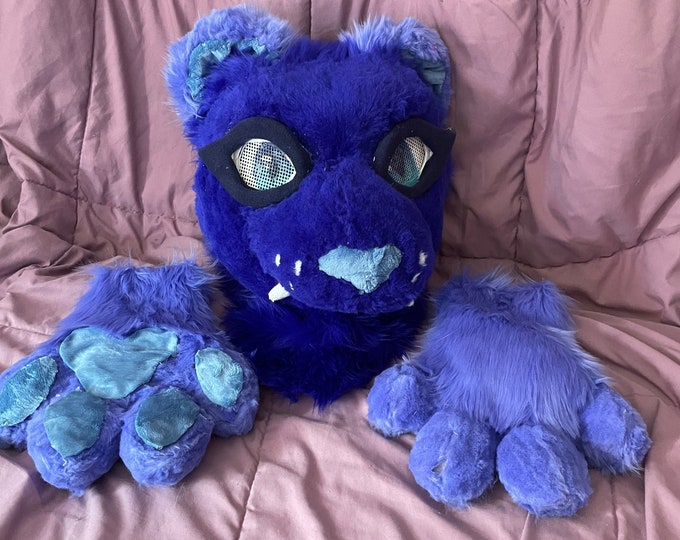Saber Tooth Fursuit Head and Paws - Etsy