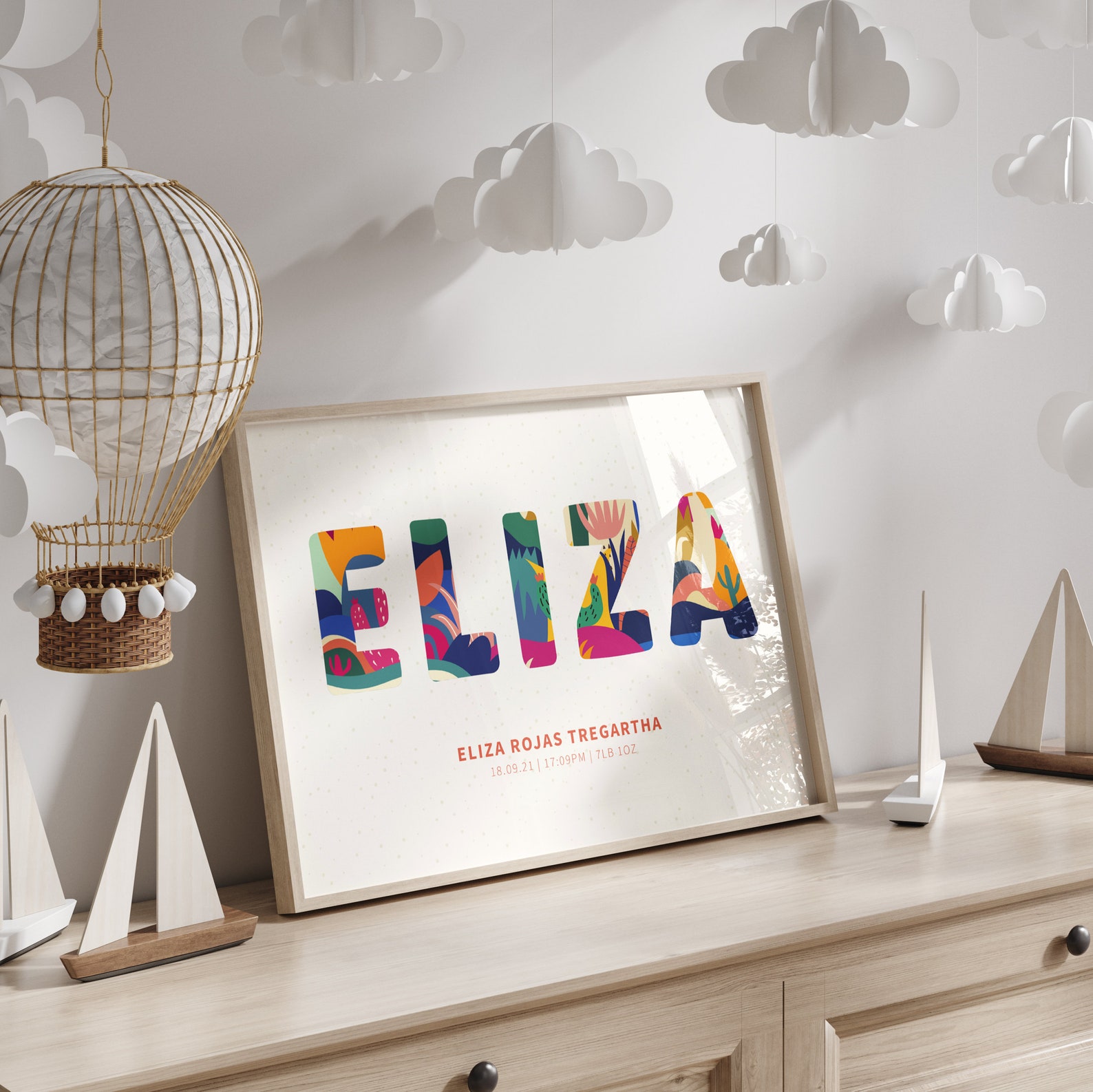 NAME PRINT Personalized Name Print Nursery Name Print - Etsy