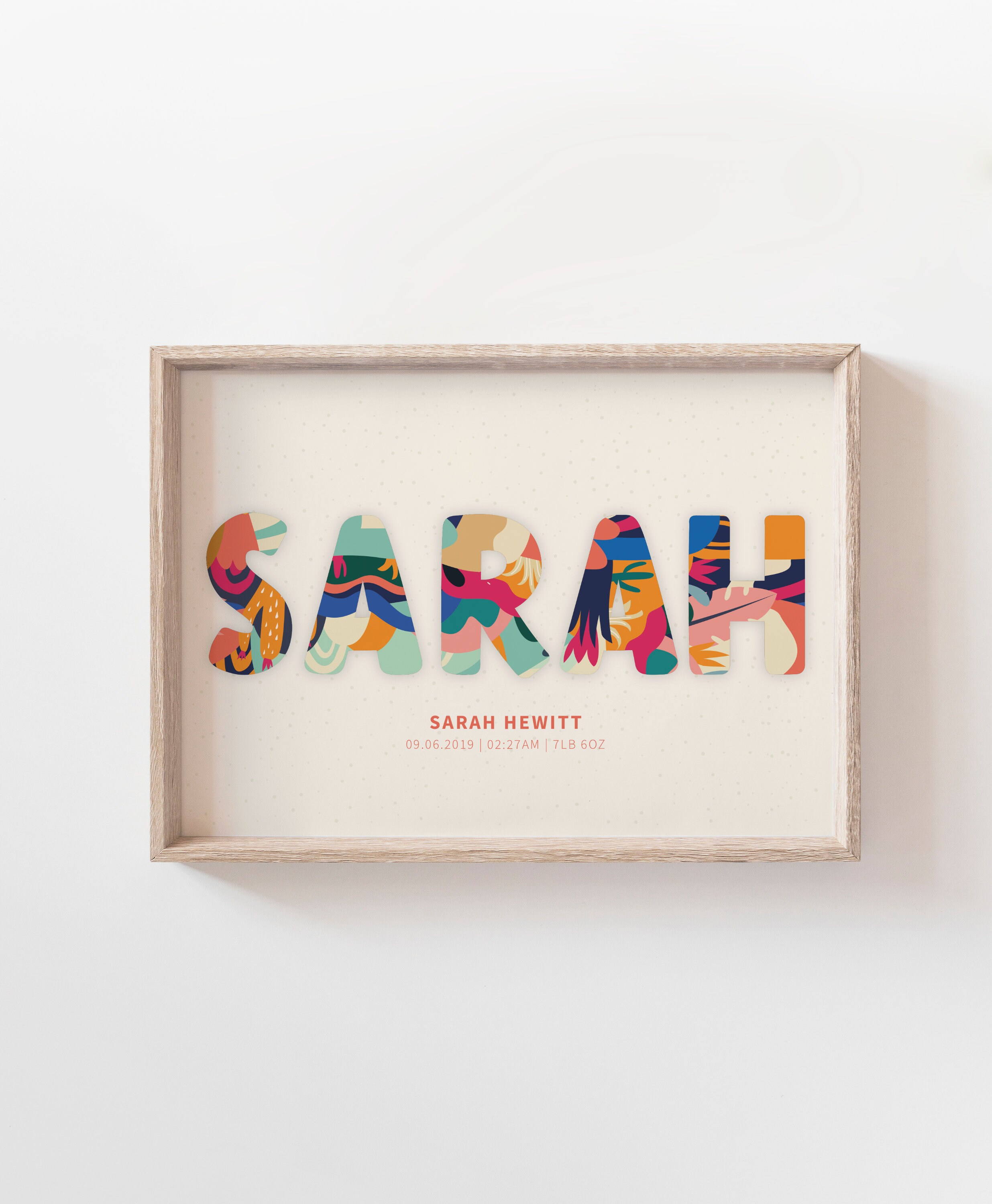 NAME PRINT Personalized Name Print Nursery Name Print - Etsy