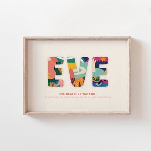 NAME PRINT | Personalized Name Print | Nursery Name Print | Art for ...