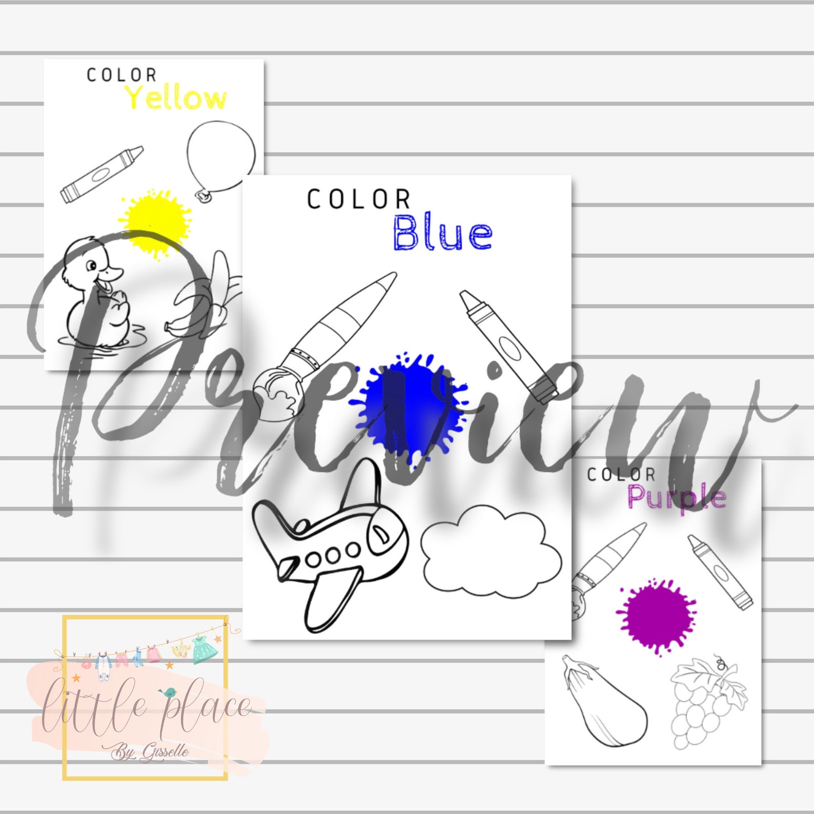 Learning Color Printable Activities Worksheets| Toddler | Home School ...