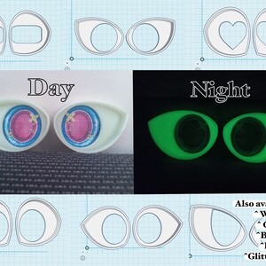 Fursuit Eyes 3D Printed Eyes Fursuit Eye DIY Kit With - Etsy