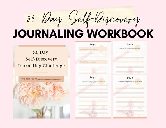 30 Day Self Discovery Workbook Self Discovery Journaling | Etsy