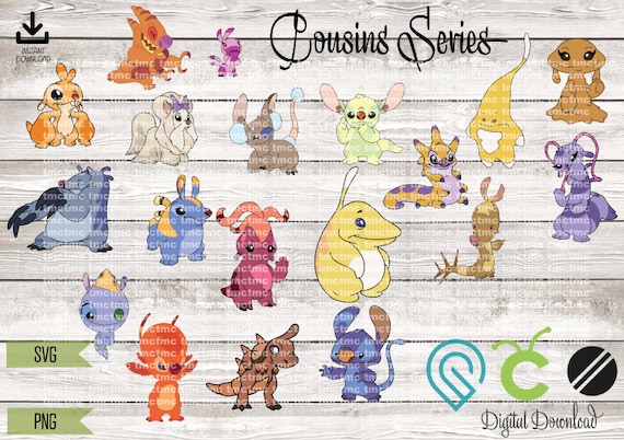 Stitch Cousins Lilo & Stitch SVG PNG - Etsy
