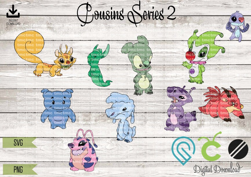 Stitch Cousins 2 Lilo & Stitch SVG PNG - Etsy Australia