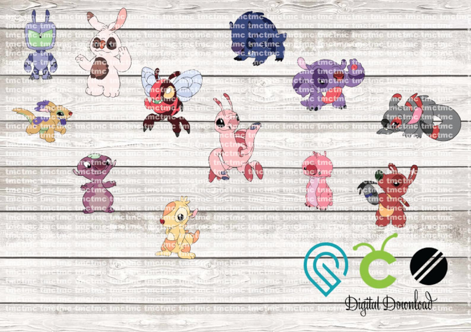 Stitch Cousins Lilo & Stitch SVG PNG - Etsy