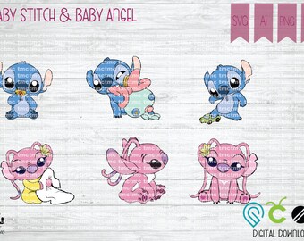 Baby Angel Baby Stitch Digital Down Load - Etsy