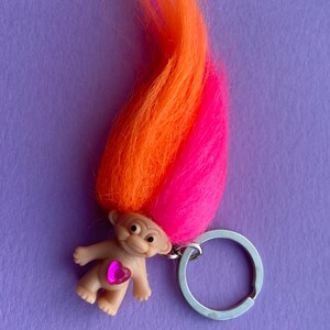 Troll Doll Keyring/90s/iconic - Etsy