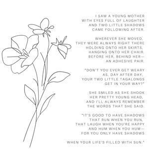 Two Little Shadows A Poem About Motherhood Printable - Etsy