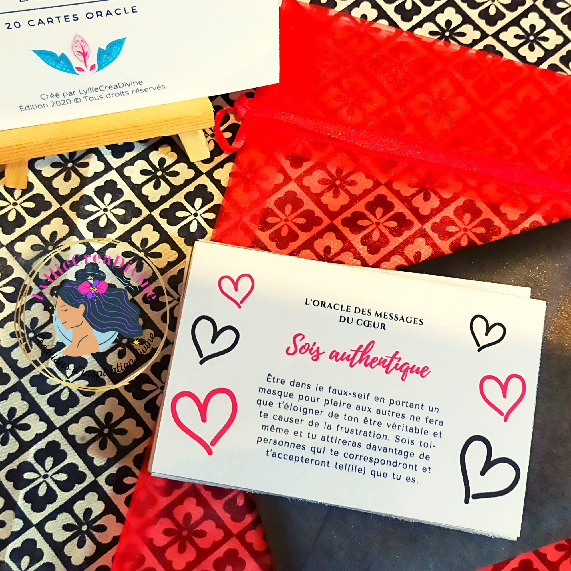 Messages From the Heart 20 Oracle Cards in French or English Oracle ...