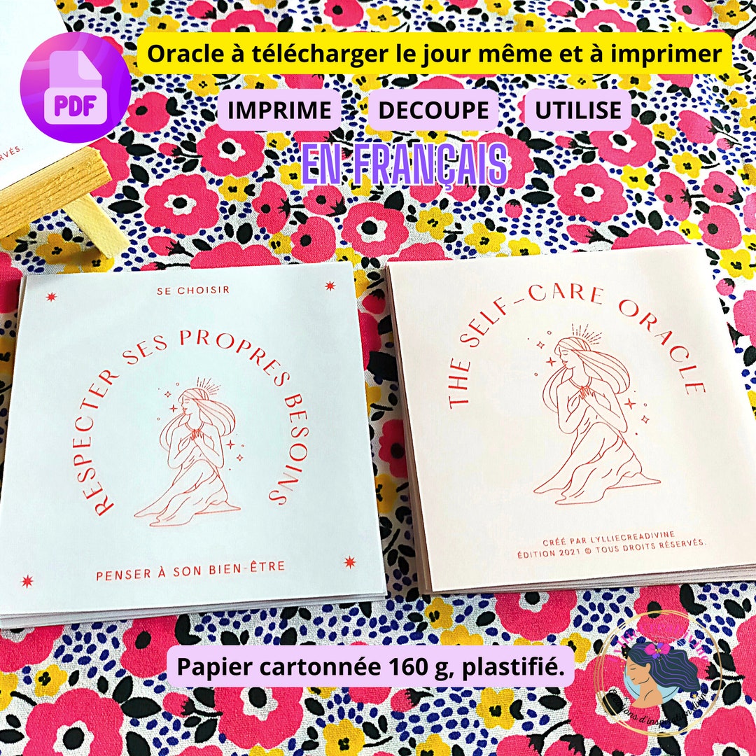 Self-care Oracle 18 Care Oracle Cards in French Oracle Digital Download ...