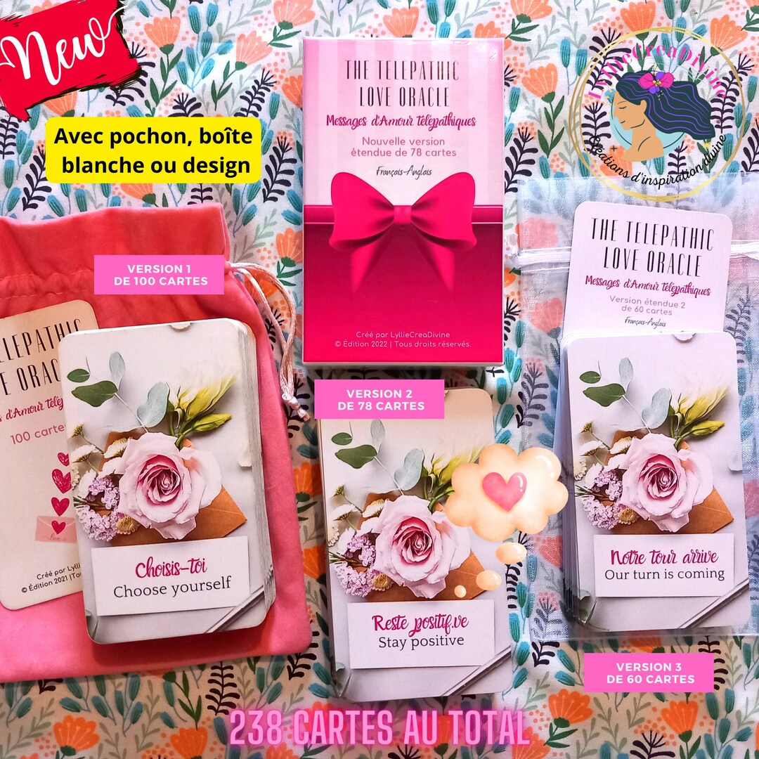 Telepathic Love Oracle - 238 Love Oracle Cards - Sentimental Drawing ...