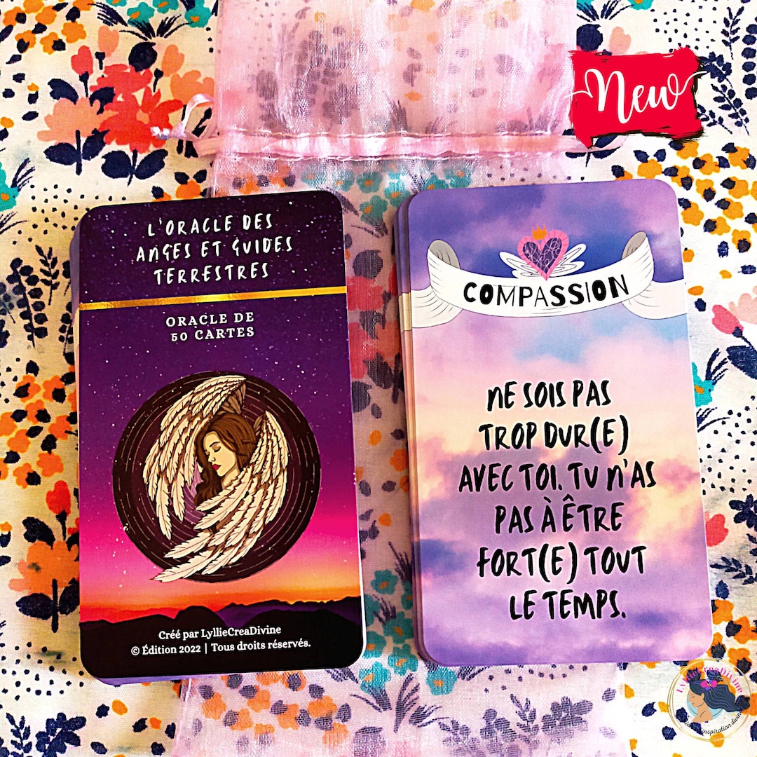 Oracle des Anges et Guides Terrestres - 50 cartes en français - Tirage ...