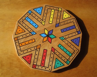 Fast Track Game Board, Pine, 4 Player - Etsy