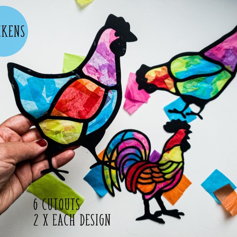 Chicken Collage - Etsy