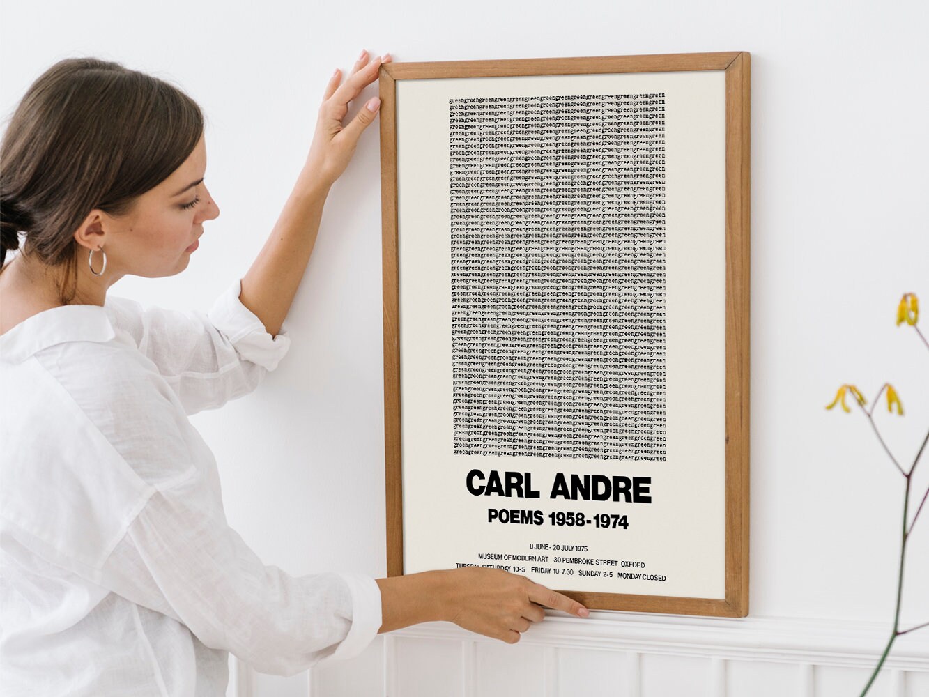 Carl Andre Poems Exhibition Poster Modern Art Oxford Print - Etsy