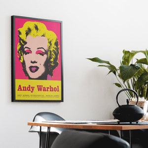 Andy Warhol Marilyn Monroe Pop Art, Exhibition Poster, Museum Giclée ...