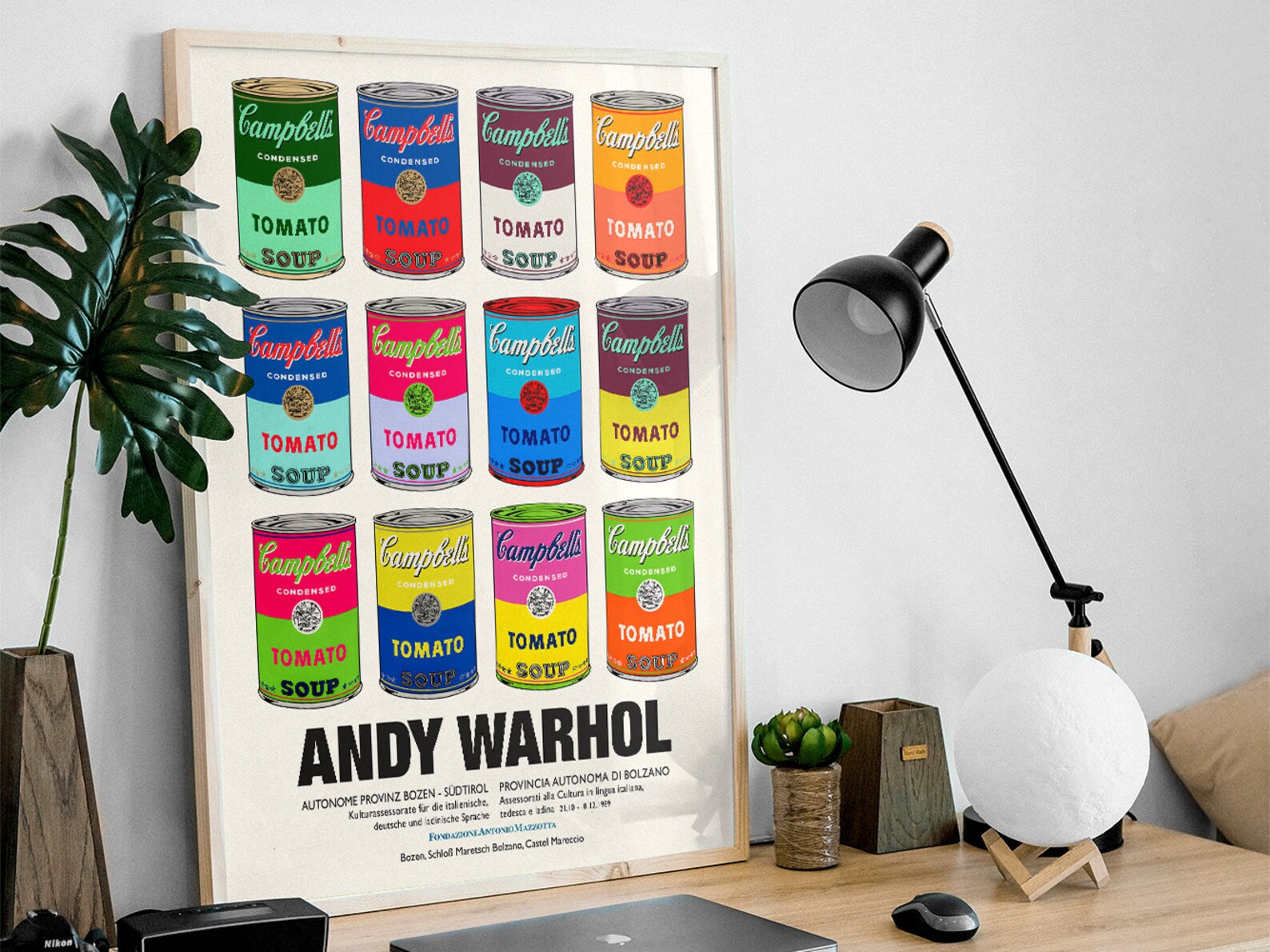 Colored Campbell's Soup Cans Print Andy Warhol Exhibition - Etsy