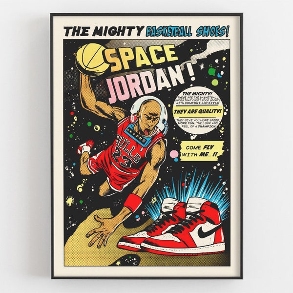 Jordan Poster Shoes - Etsy