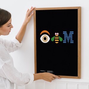 Paul Rand IBM Rebus Advertising Poster, Eye-bee-m 1981 Print ...