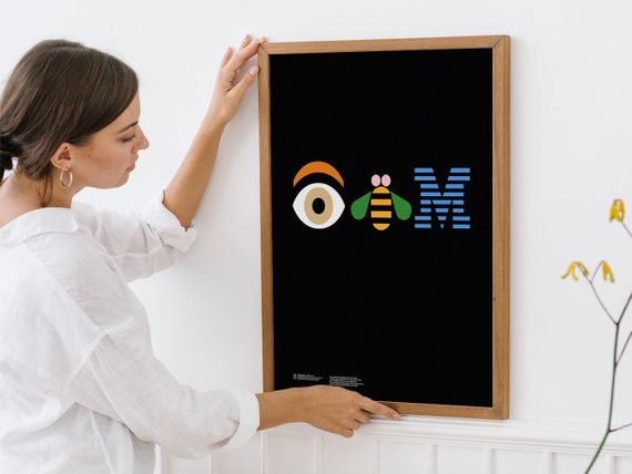 Paul Rand Ibm Poster Masters Of Graphic Design: Paul Rand
