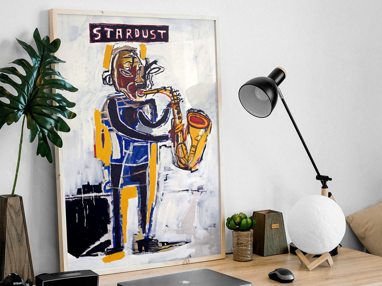 Jean Michel Basquiat Stardust Poster Trumpet Sketch - Etsy UK