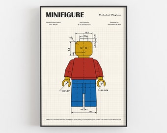 Minifigure Patent Print - Etsy