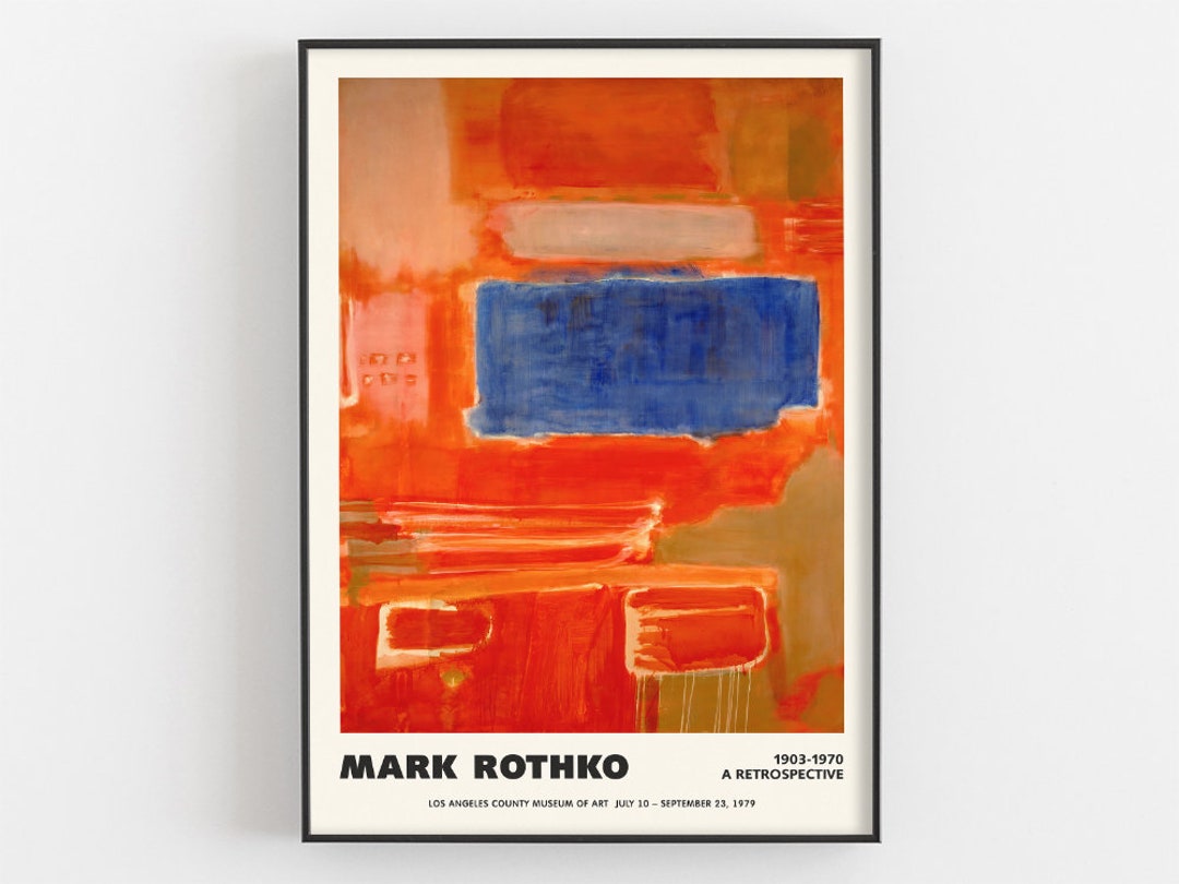 Mark Rothko Exhibition Poster, Color Field Museum Print, Abstract ...