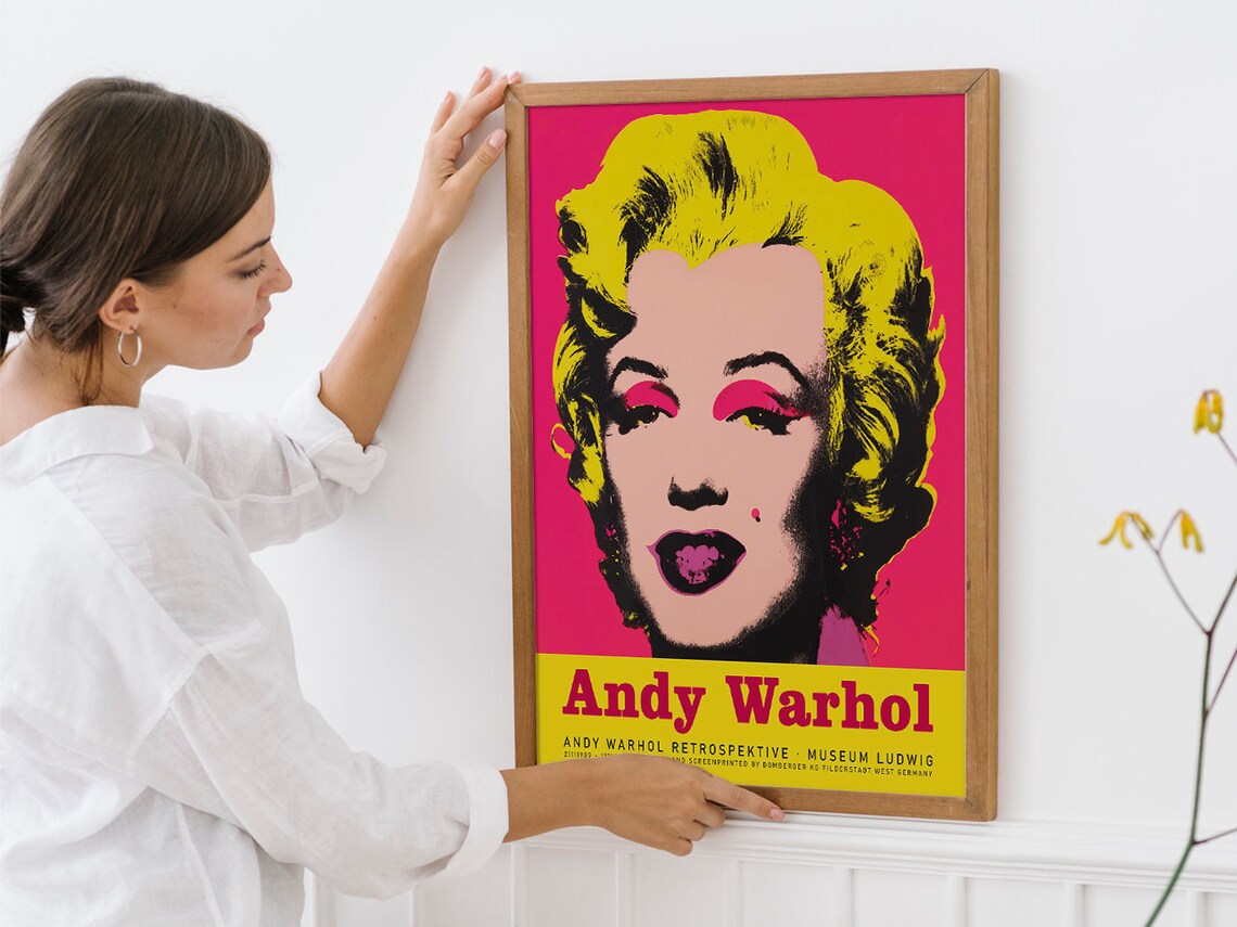Andy Warhol Marilyn Monroe Pop Art Exhibition Poster Museum | Etsy
