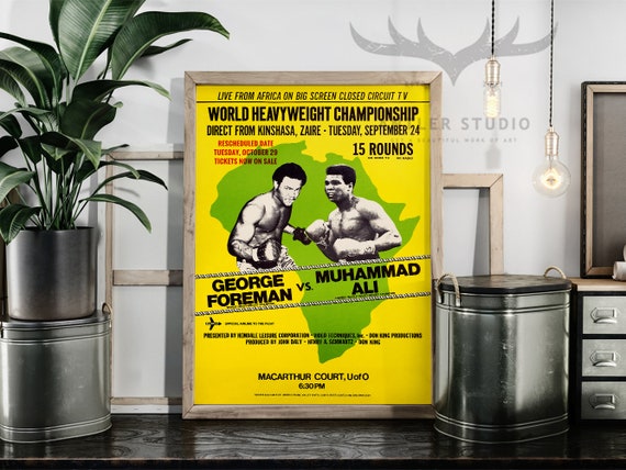 Image Result For Rumble In The Jungle Poster Vintage Muhammad Ali