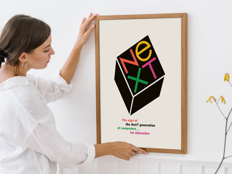 Next Computers Logo Design by Paul Rand for Steve Jobs - Etsy