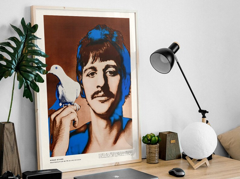 Ringo Starr Psychedelic Portrait Poster by Richard Avedon the - Etsy
