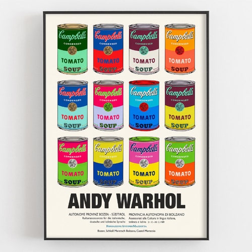 Andy Warhol Colored Campbell's Soup Cans Poster - Etsy