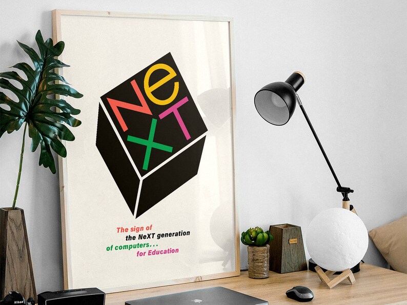 Next Computers Logo Design by Paul Rand for Steve Jobs - Etsy