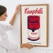 Campbell's Soup Can Print, Andy Warhol Exhibition Poster, Retro Soup ...